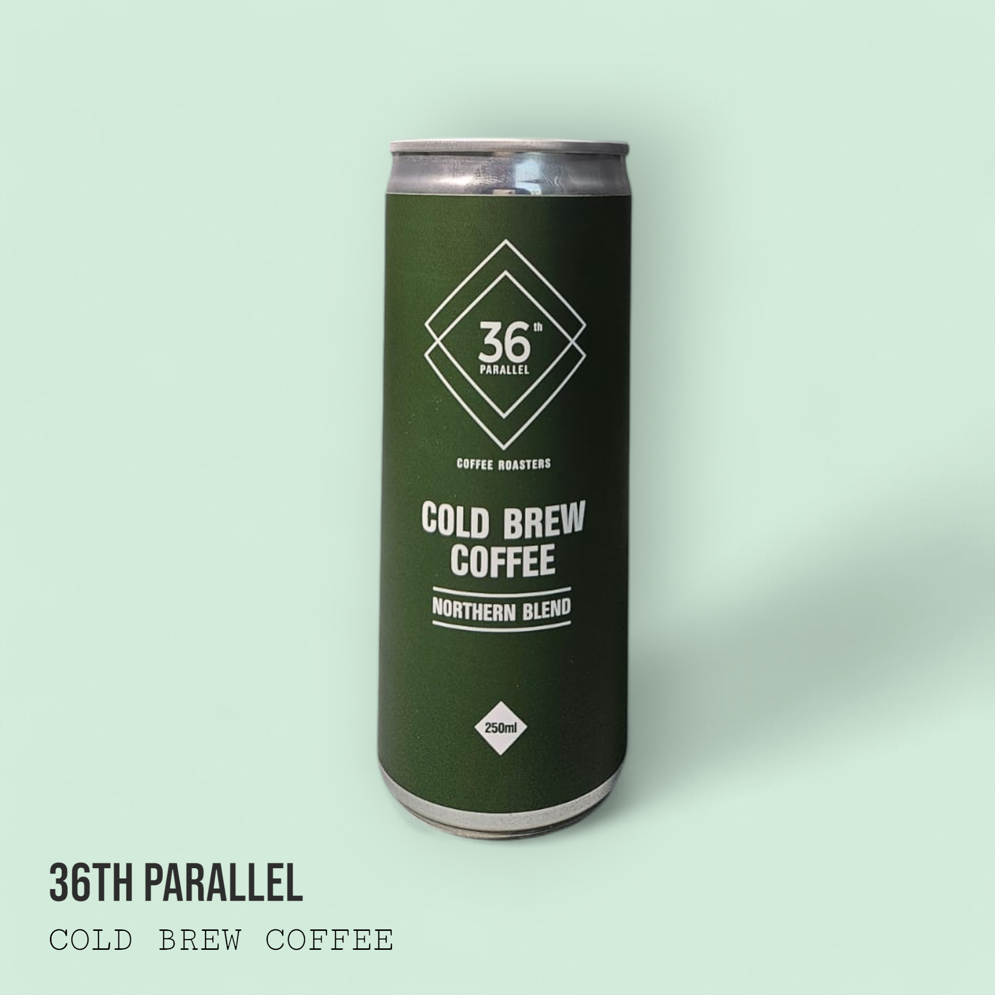 36th Parallel Cold Brew Coffee Can - Northern Blend (Pack of 4 x 250 m